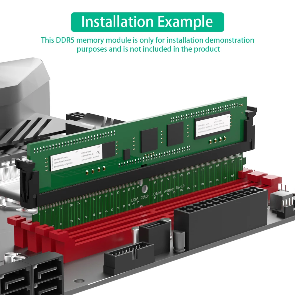 Ddr5 U-dimm 288pin Adapter Ddr5 Memory Test Protection Card With Short ...