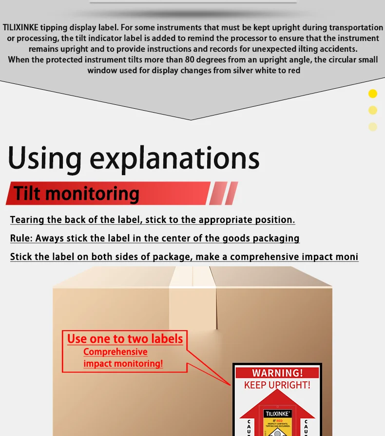 Xinke Shock Sensitive Indicator Adhesive Sticker Pvc/pc Printed ...