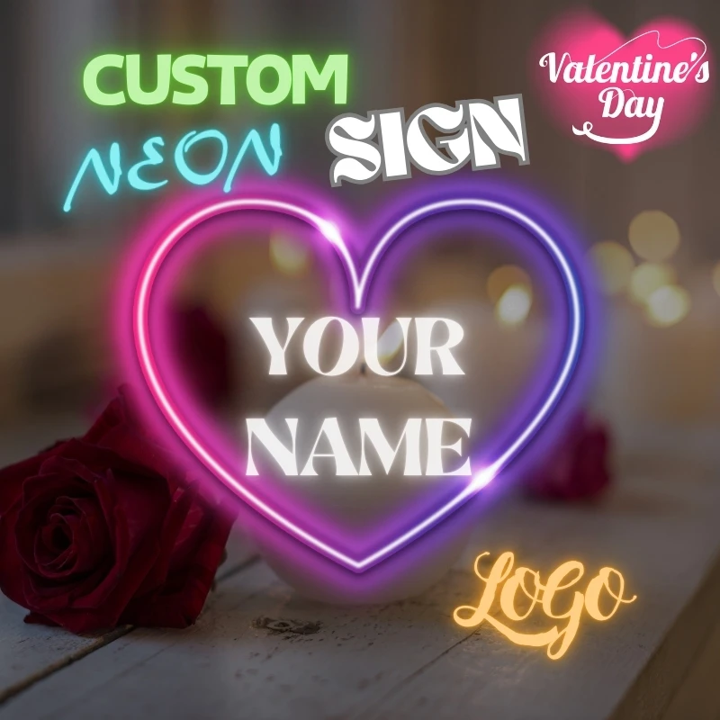 No MOQ Birthday Electronic Logo Sign Free Design Led Neon Light High ...