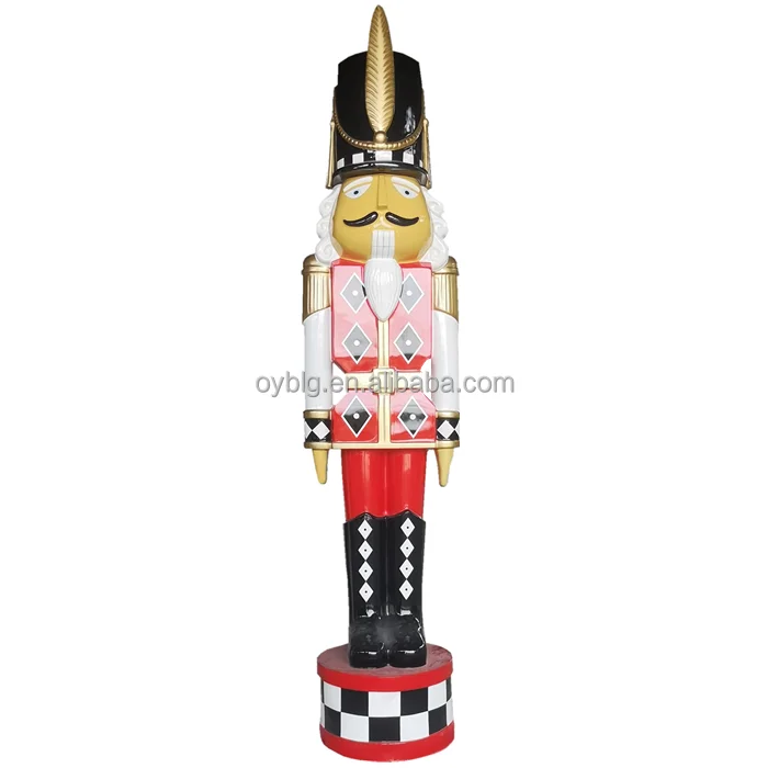 Giant Outdoor Fiberglass Custom Soldier Nutcracker for Christmas