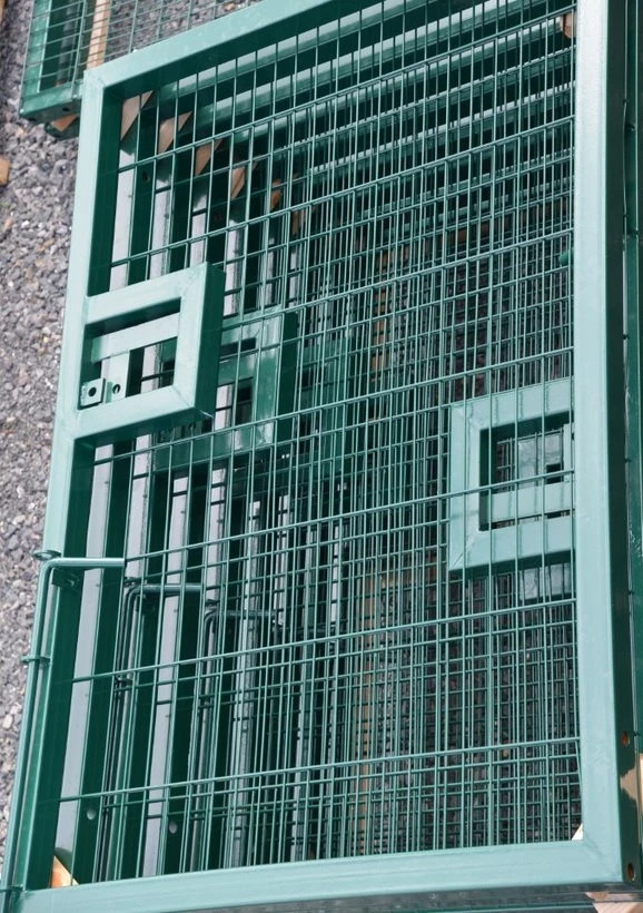 Metal Fence Gate 2.4M X 1.2M - Durable Welded Wire Mesh