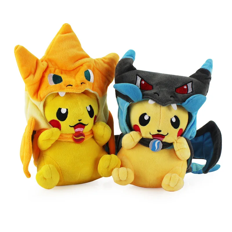 Wholesale Fire Breathing Dragon Pikachu Drag Coat Plush Toy