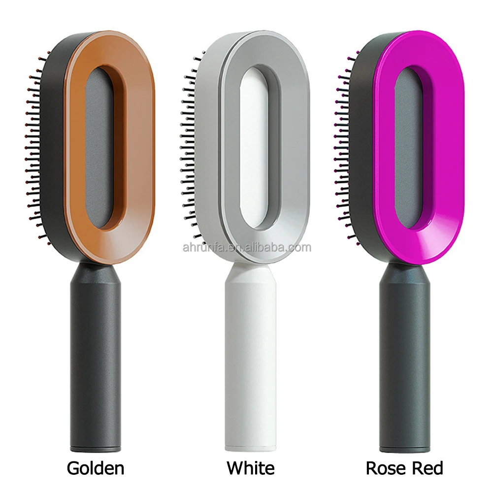 Easy Clean Hairdressing Brush - Self Cleaning for Women