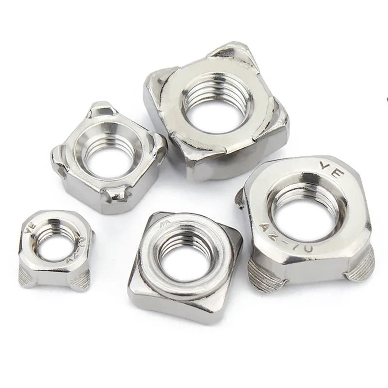 Stainless Steel Square Weld Nut - Buy Stainless Steel Square Welding ...