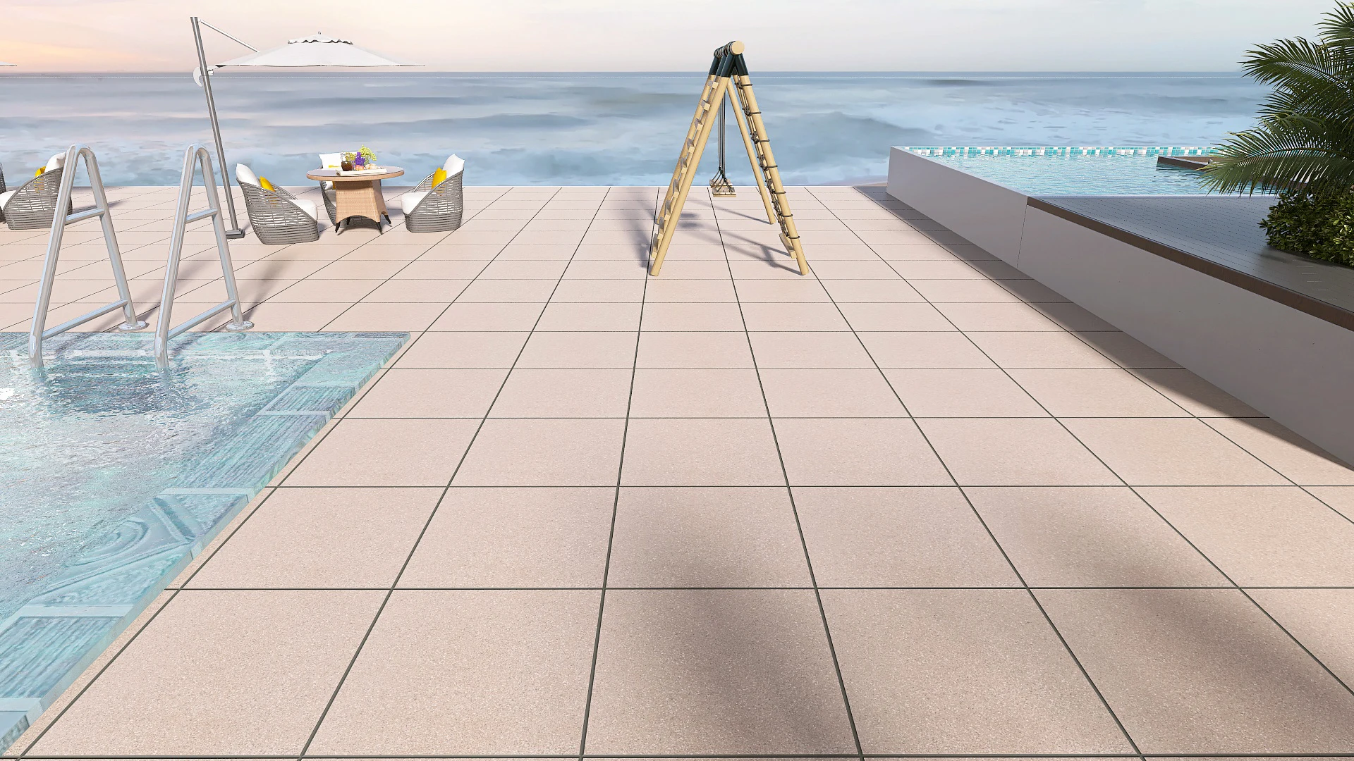 2cm Foshan Full Body Thick Solid Non-slip R11 Patio Tiles Brown 20mm ...