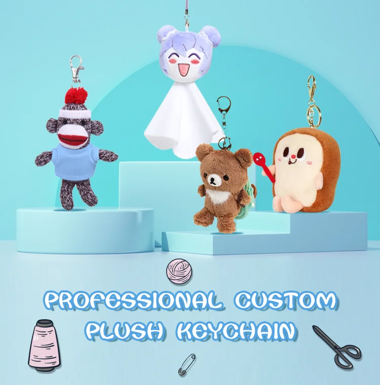 Pretty Cute Stuffed Custom Mini Plush Crab Marine Animal Keychain ...