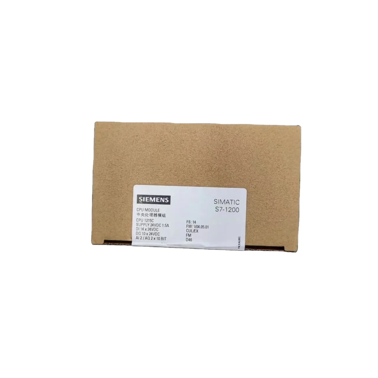 Original Siemens Simatic S7-1200 Cpu 1215c Plc Module 6es7215-1ag40 ... Original Siemens Simatic S7-1200 Cpu 1215c Plc Module 6es7215-1ag40 ...