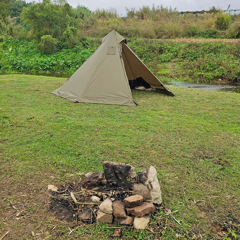 Outdoor Ultralight Pyramid Tent Camping Complete Teepee Other Tent for ...