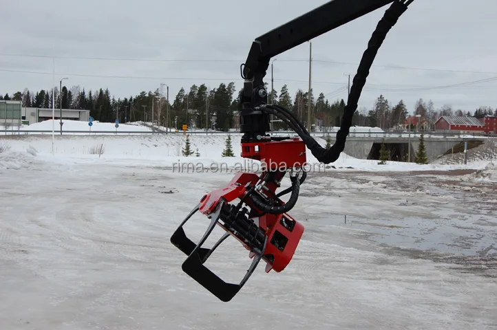 90 Degree Tilt Excavator Grapple Saw - Heavy-Duty Hydraulic Tree Log ...