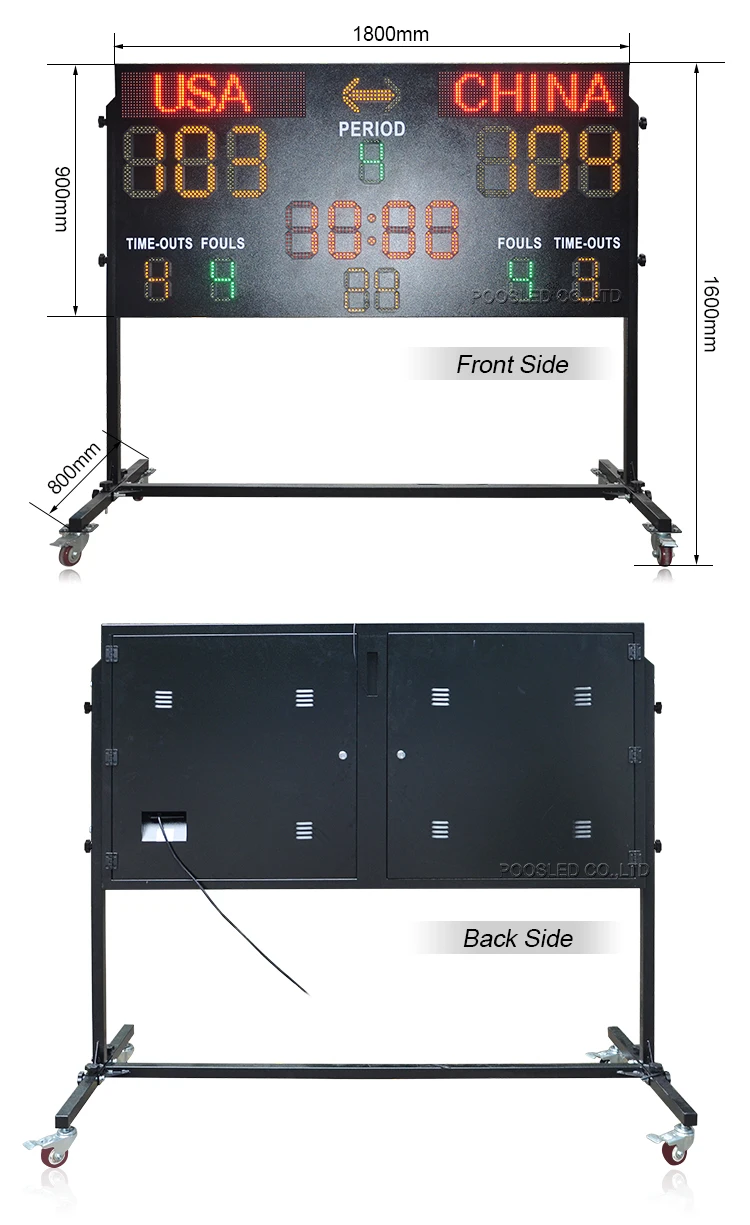 10 Years Manufacturer LED Basketball Scoreboard LED Digital Scoreboard ...