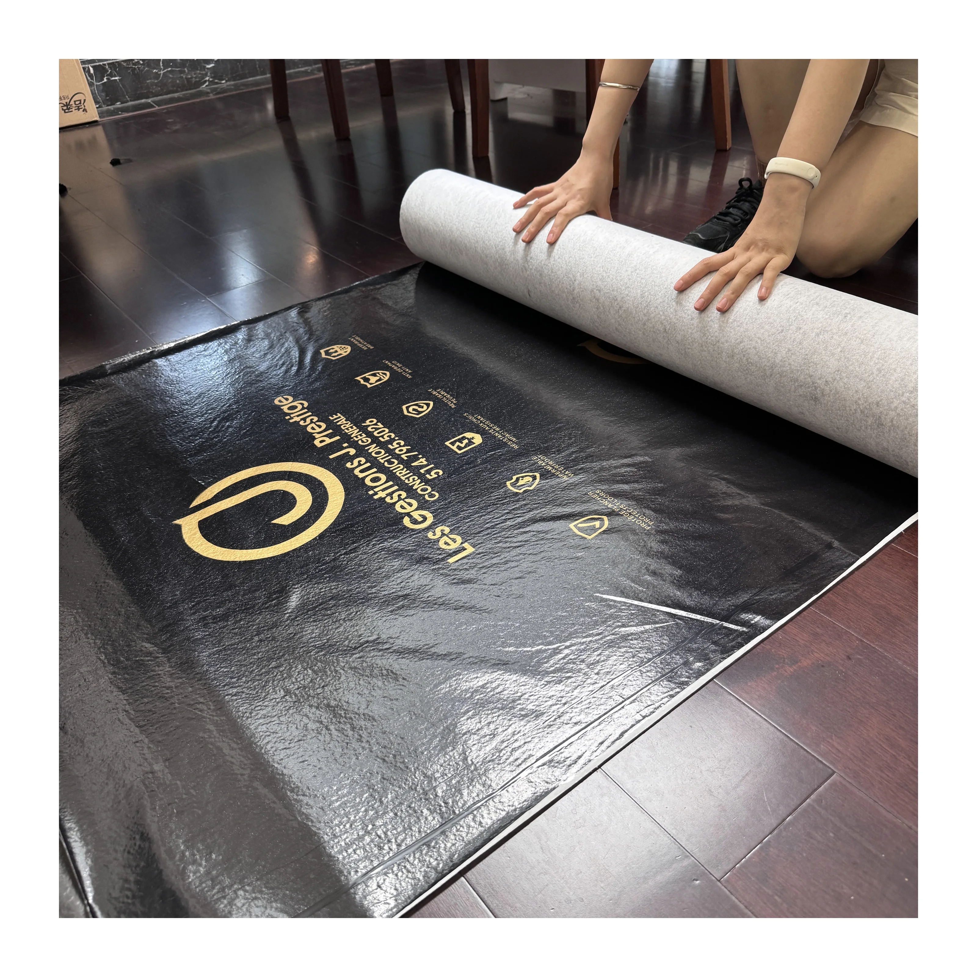 Protection Film Roll For Construction & Renovation Adhesive Sticky ...