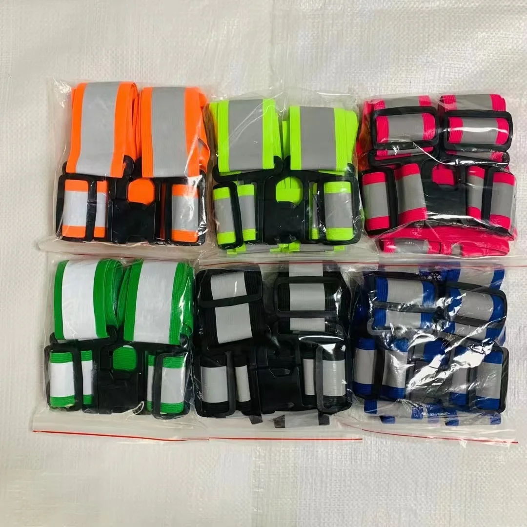 Reflective Fluorescent Green Color Elastic Straps Night Work Outdoor ...