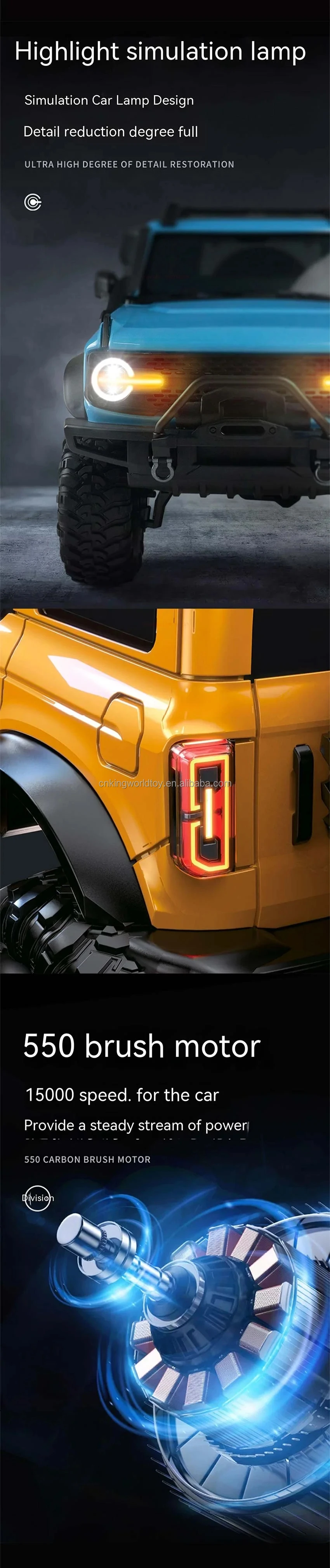 Rc 4x4 1:10 Bronco R1001 Full Scale Radio-controlled Model Car ...