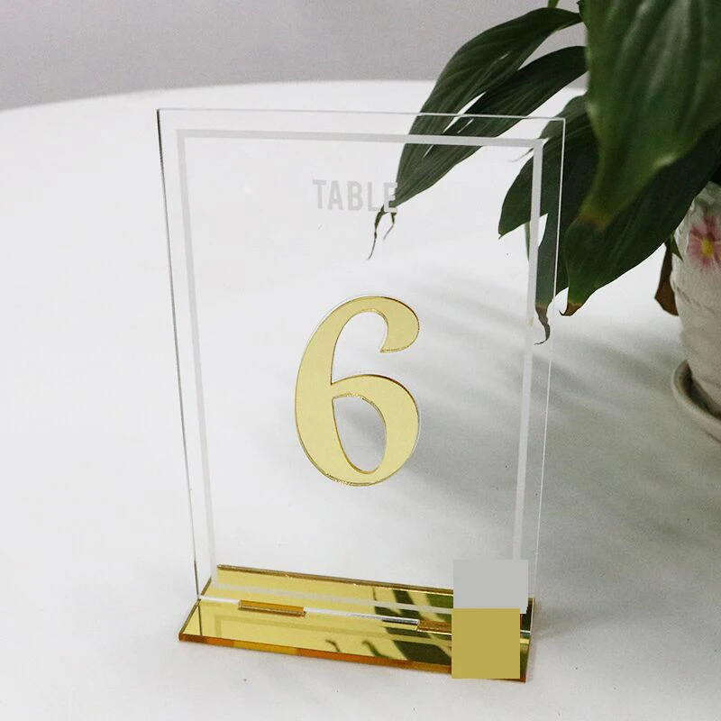 Acrylic Table Number Holders