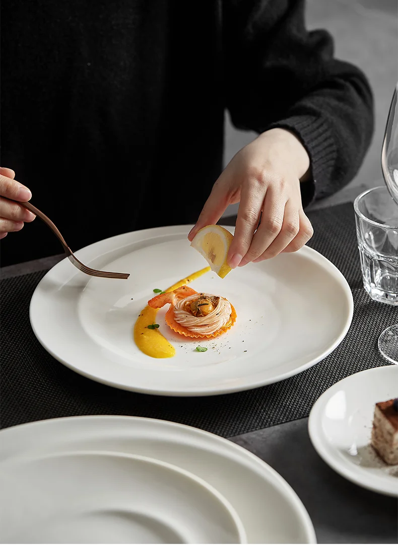 Eco-Friendly Irregular Ceramic Plate for Dinner Salad Dish Serving ...