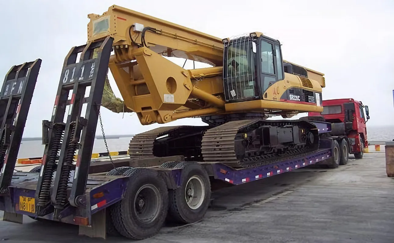 60ton 100ton 12 Wheelers Container Chassis Loader Lowbed Truck Low Bed ...