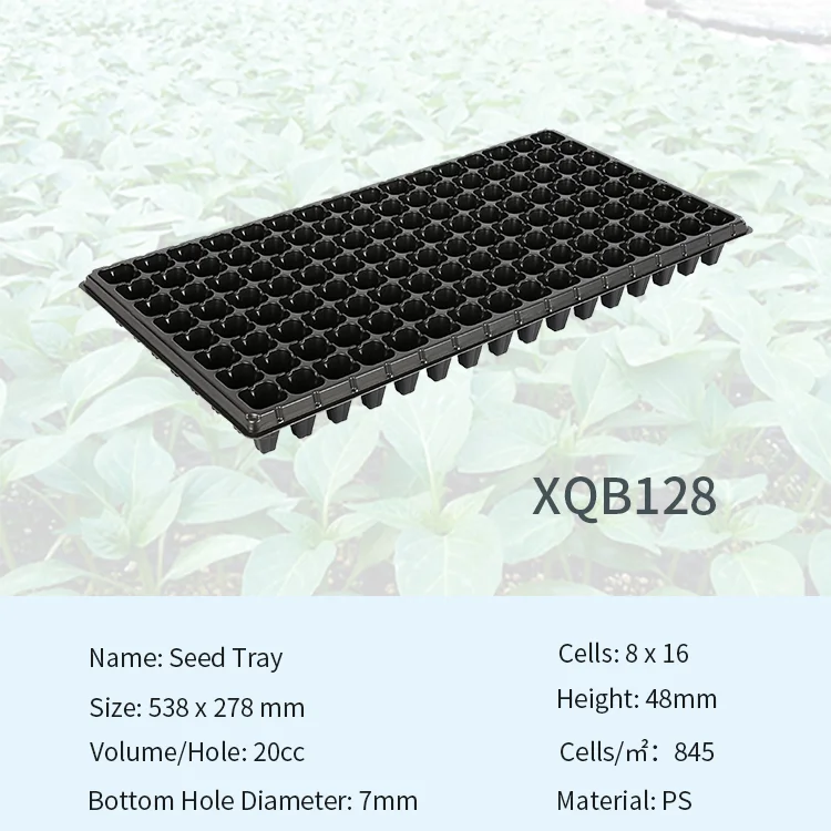 128 Cells Plastic Plug Seed Starting Grow Germination Tray