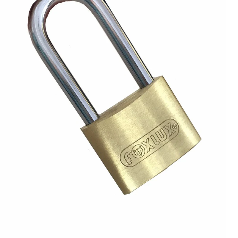 All Brass Padlock - Heavy Duty Long Shackle Lockout Tagout