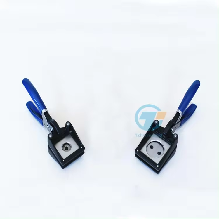 Manual Hand-held Punch Disc Cutter / Round Battery Electrode Disc ...