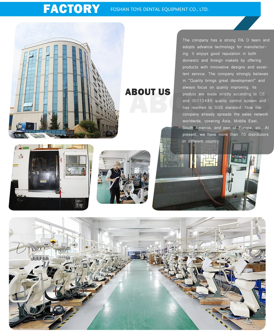 Folding Mobile Unit Turbine Portable Dental Chair - CE Approved