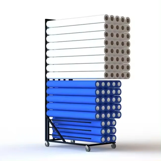 75 Freestanding Vinyl Roll Rack Metal Wallpaper Storage Rack - Buy ...