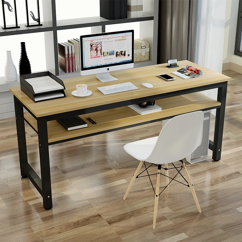Industrial Wood Computer Desk Writing Desk Pc Laptop Study Office Table ...