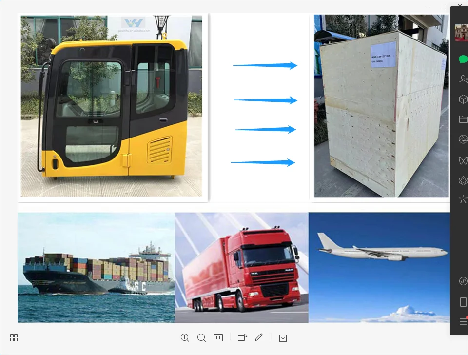 Doosan Excavator Cabins - High-Quality DX380 & DX210W-5