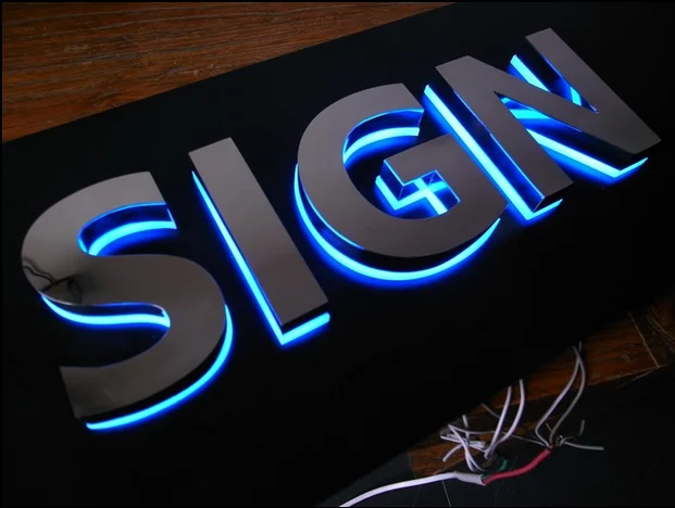 3D Backlit Sign LED Signage - Custom Outdoor Logo Signboard