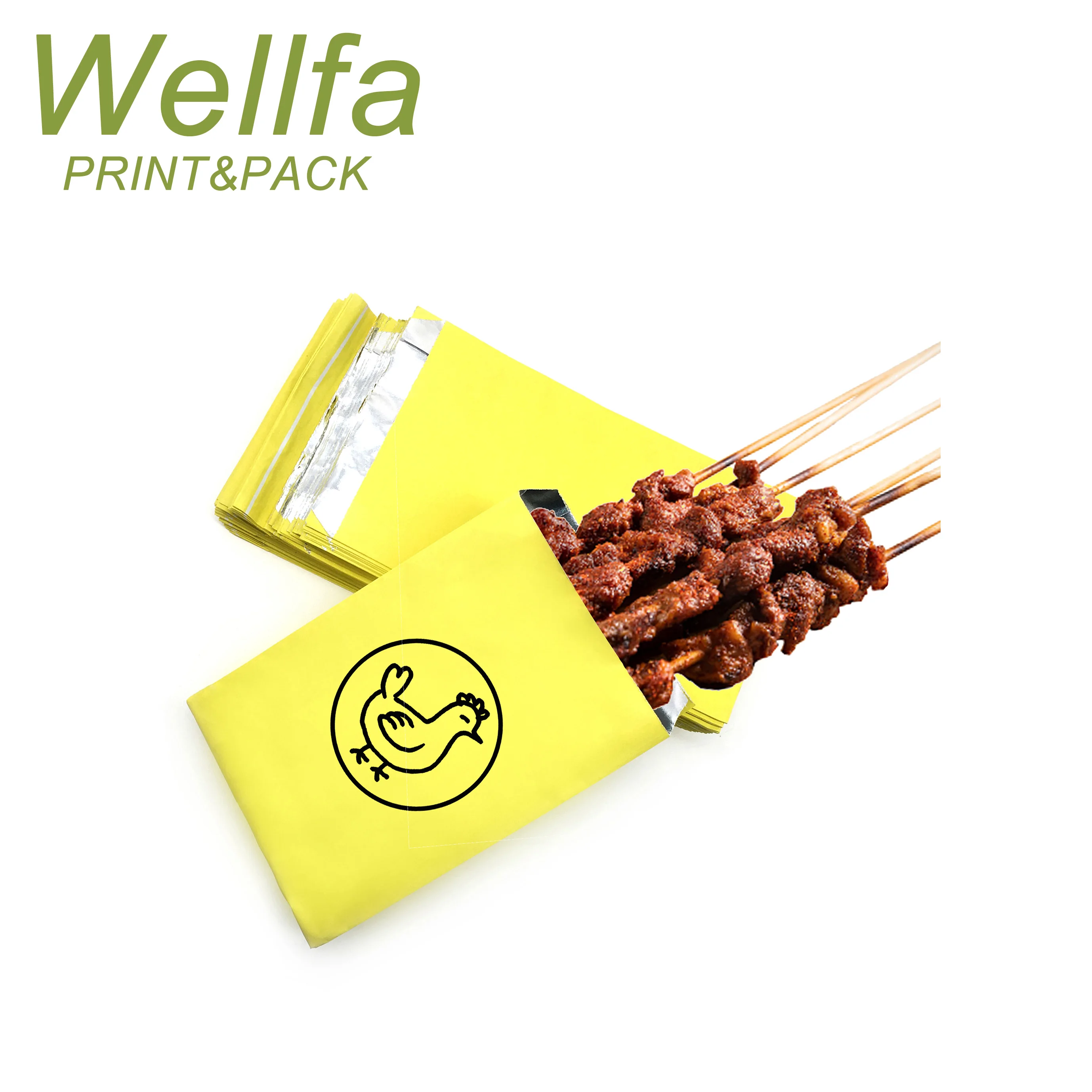 Square Bottom Chicken Wings Grilled Chicken Packaging Oil-Proof ...