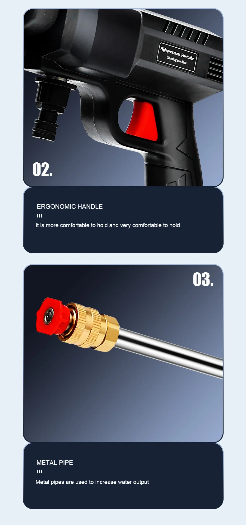 24V High Pressure Cordless Car Washer - Portable & Efficient