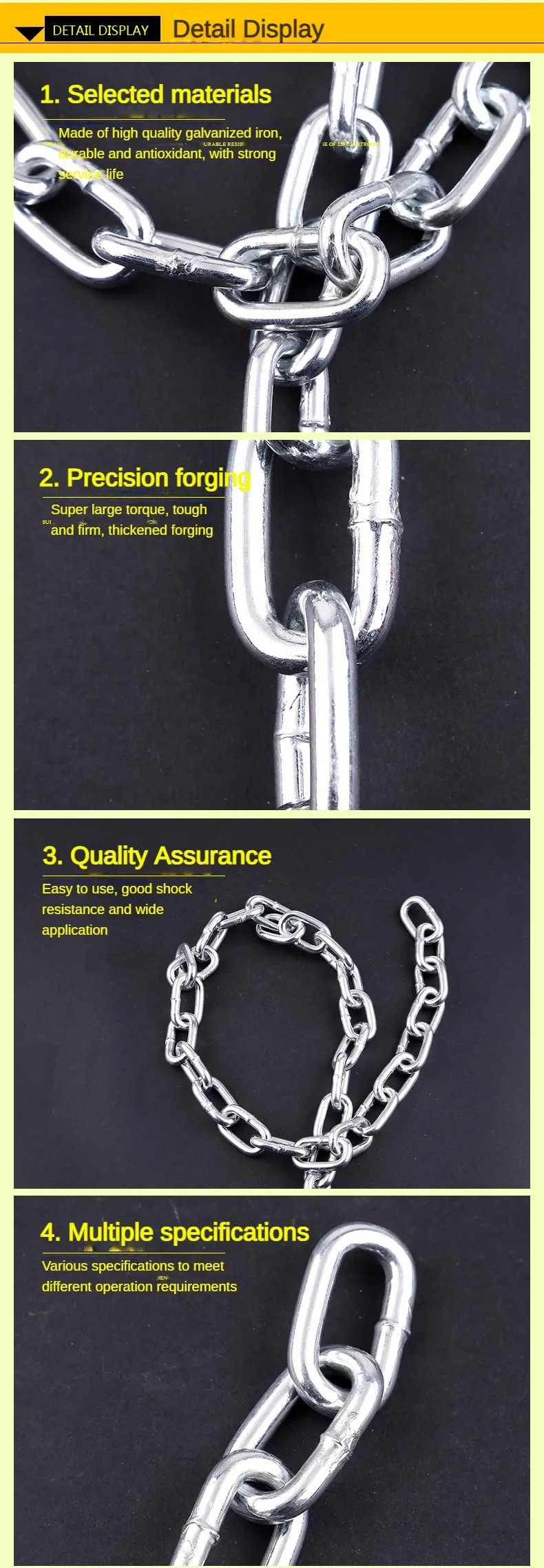 Wholesale Galvanised Chain Multifunctional Multi-specification ...