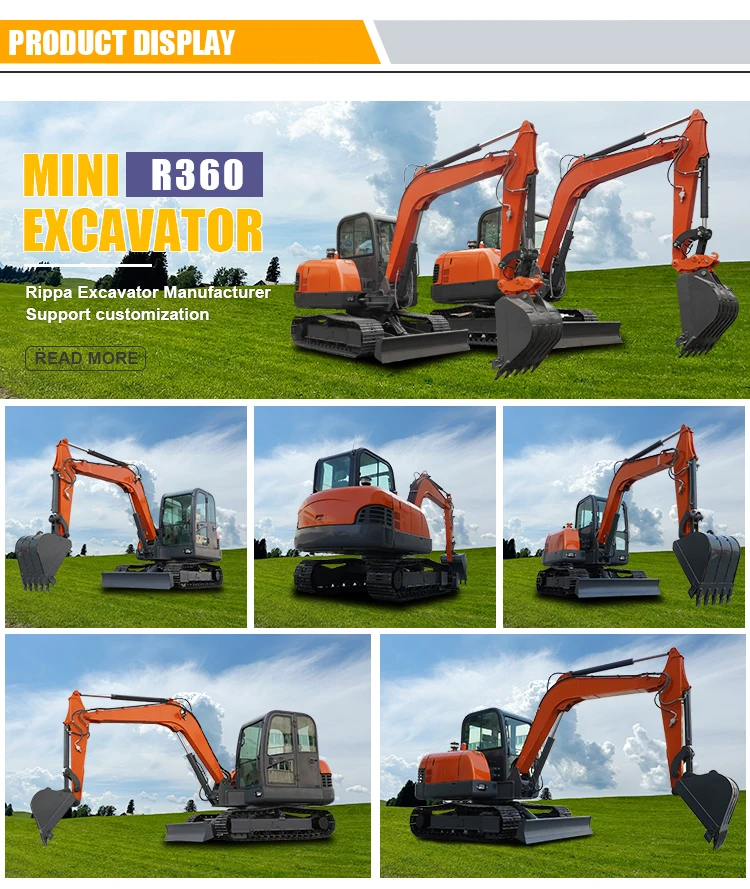 Rippa R360 Mini Excavator - Efficient Earth-Moving Machinery