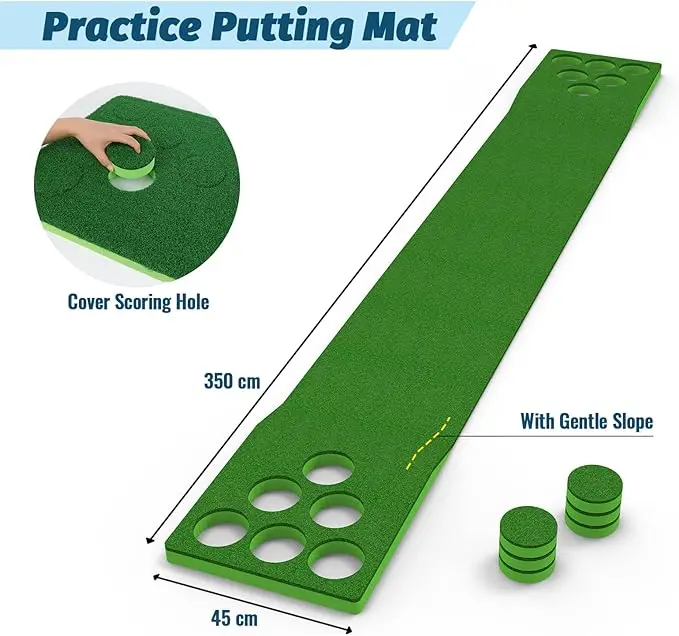 Putt Partee Portable Realistic Indoor/outdoor Golf Putting Green Set ...