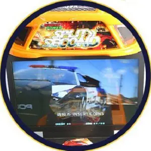 Stainless Steel Coin Operated Arcade Motion Simulator - 3D Racing Game ...
