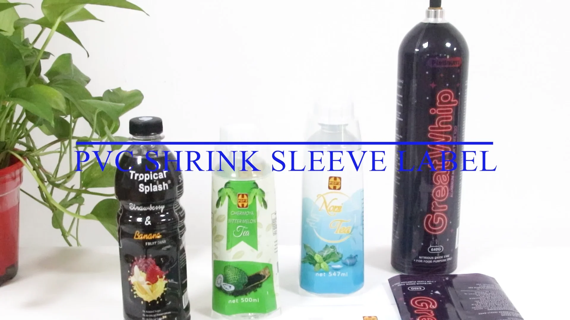 Custom Printing Customized Holographic Pvc Shrink Wrap Sleeve Bottle ...