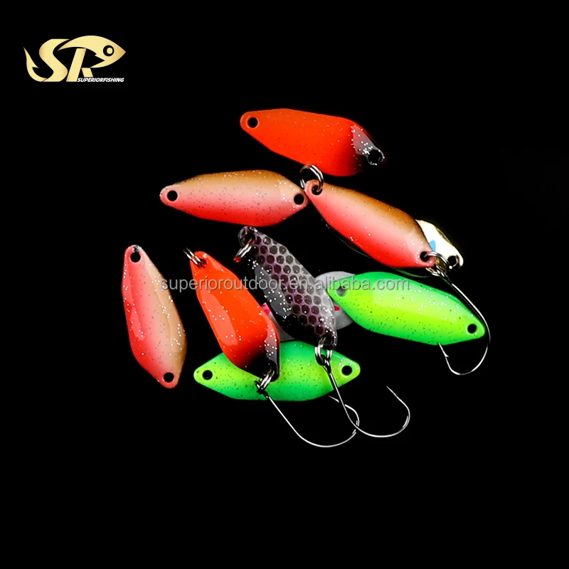 SUPERIORFISHING Trout Spoon Bait Fishing Mini Brass Spoon Lure Custom ...