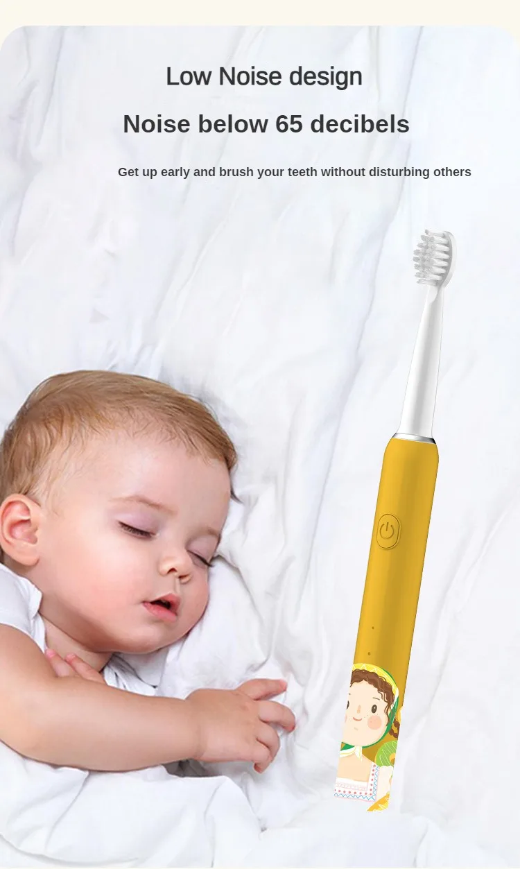 Baby Care Waterproof Soft Bristle Children Electric Toothbrushes Sonic ...
