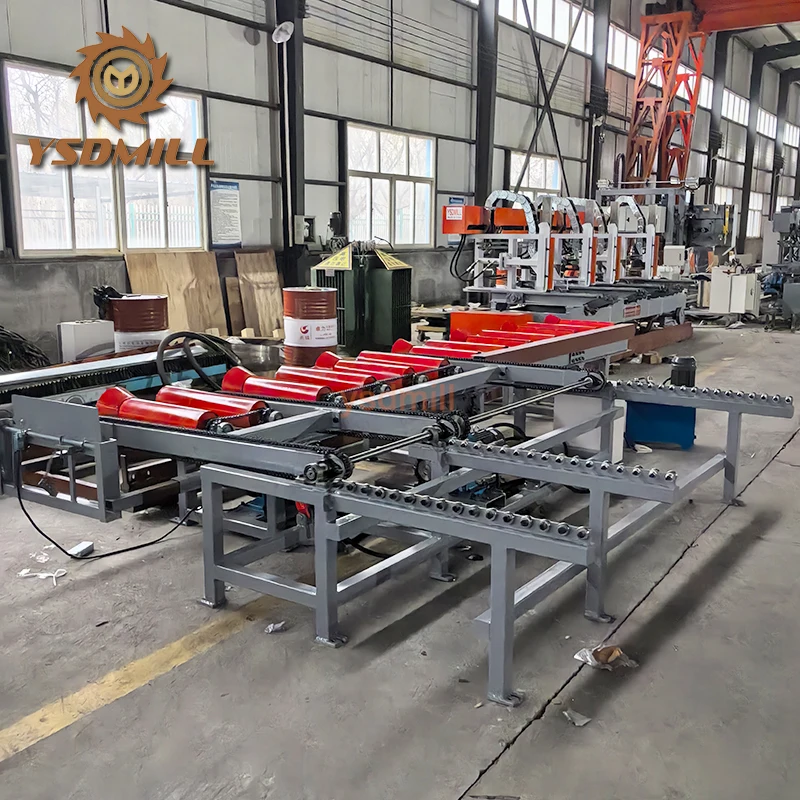 Wood Cutting Roller Conveyor - Efficient Sawmill Transfer