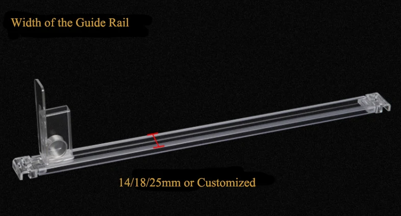 Adjustable Supermarket Plastic Shelf Pusher System Cosmetic Crystal ...