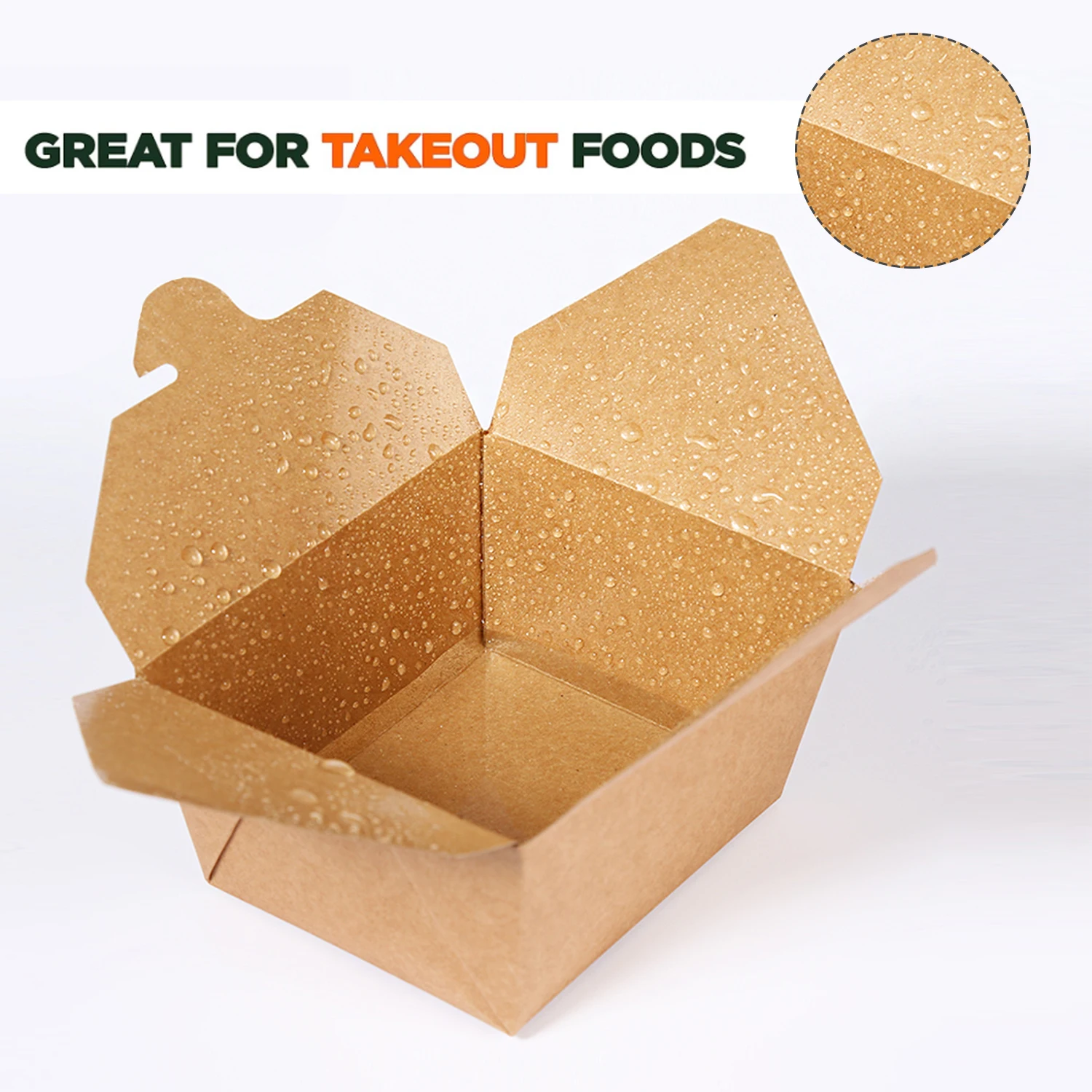 Customizable Large Take-Out Food Container Paper Boxes