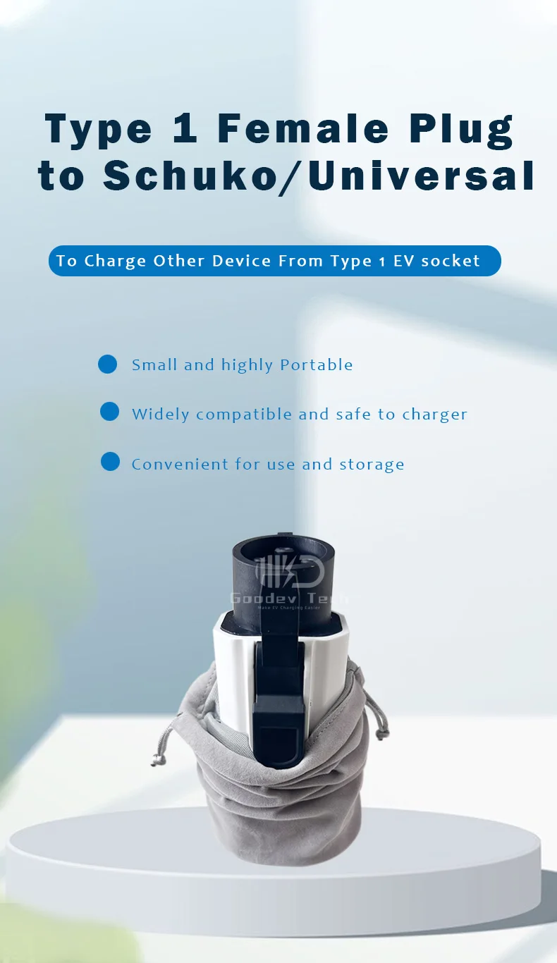 EV Charge Adapter - V2L Vehicle to Load Type 1 for MG Citroen