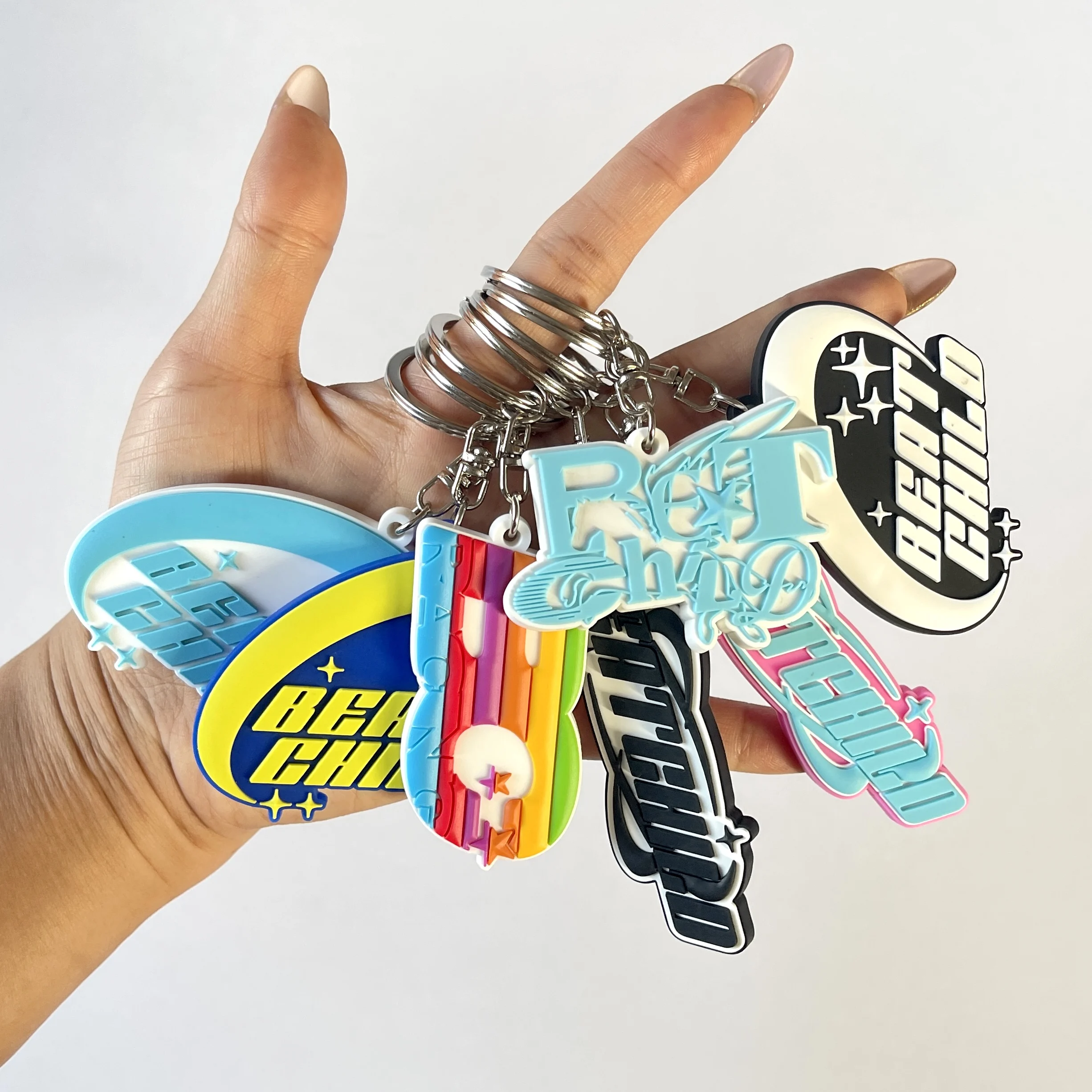 Customized Promotional Cute Soft PVC Rubber Key Ring