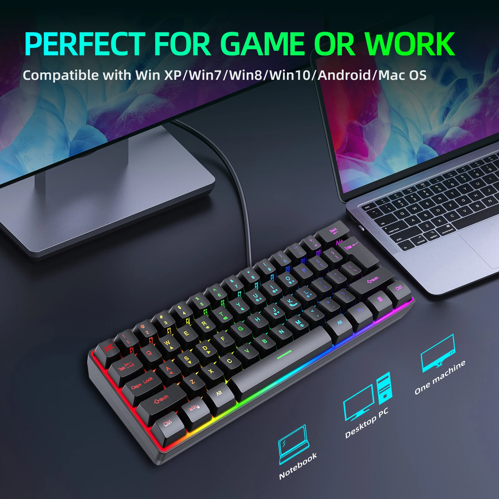 Custom Computer Keyboards with RGB Backlight for Gaming