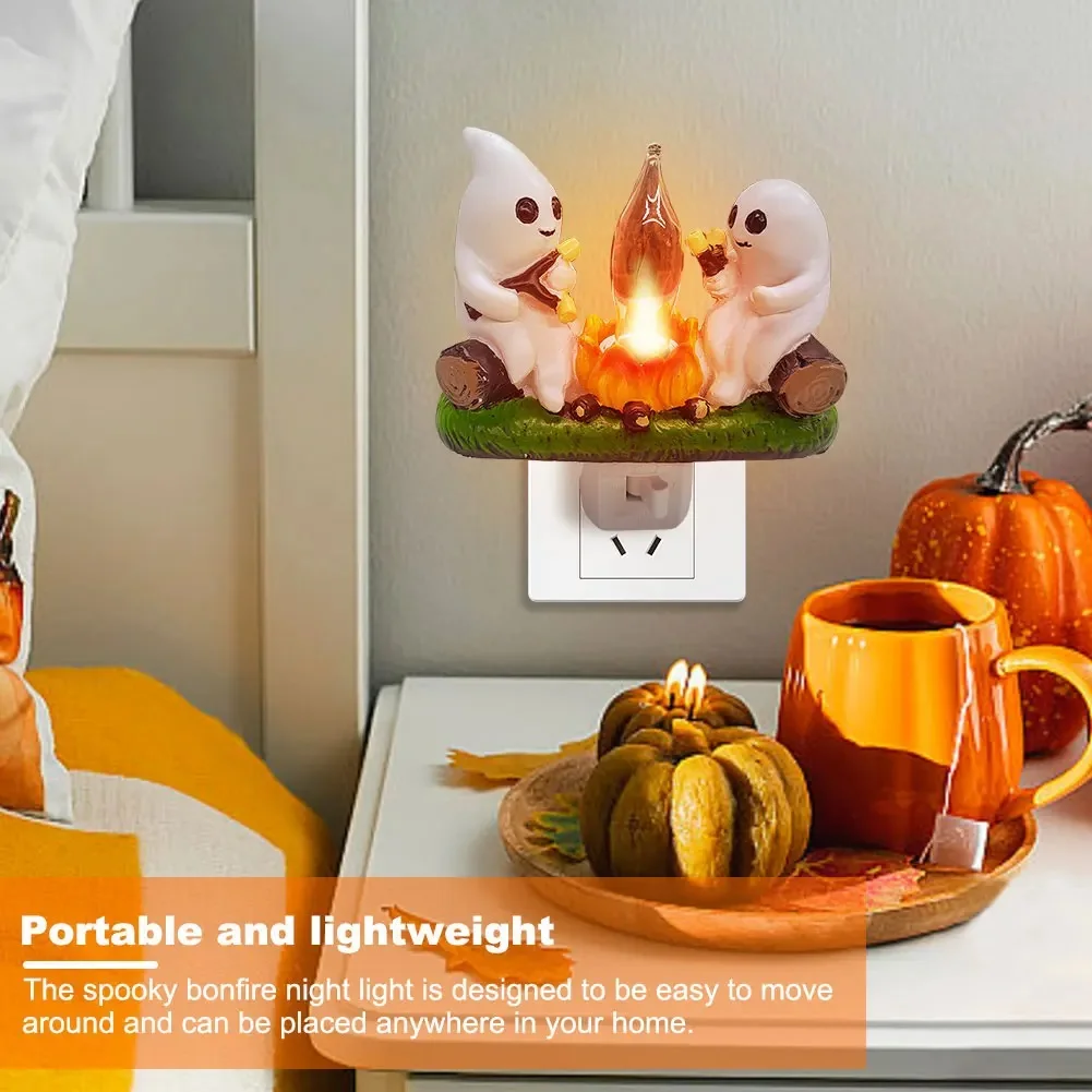Ghost Campfire Flickering Nightlight Ghost Campfire Plug in Night Light ...