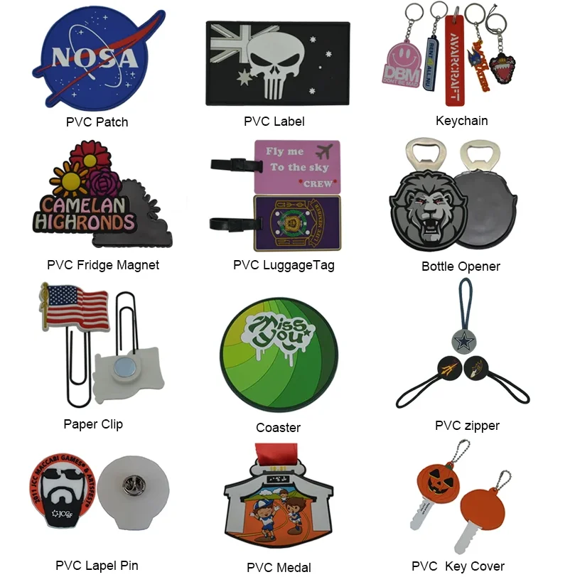 Personalized Promotional Soft Pvc Logo 2d Rubber Gift Key Chain Custom ...