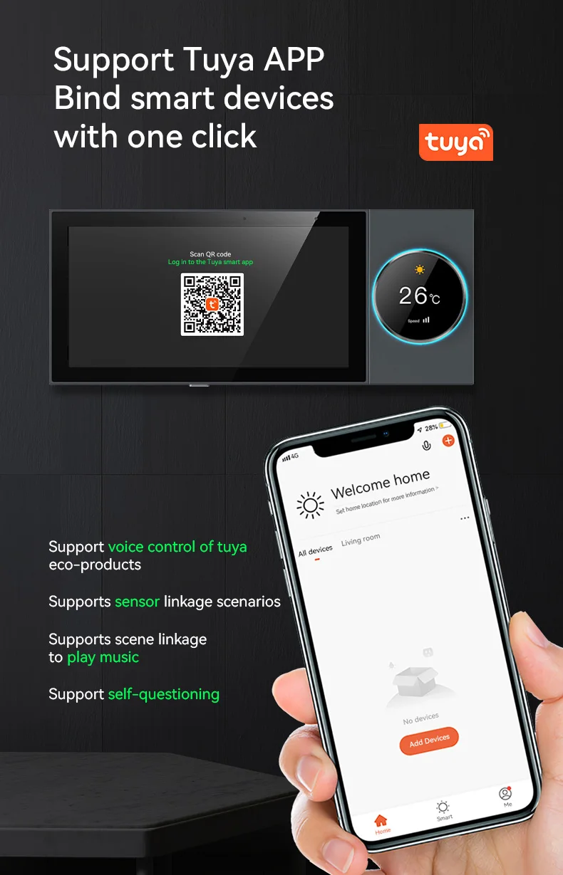 2025 6'' Inch Tuo an Tuya Smart Control Center - Zigbee Gateway