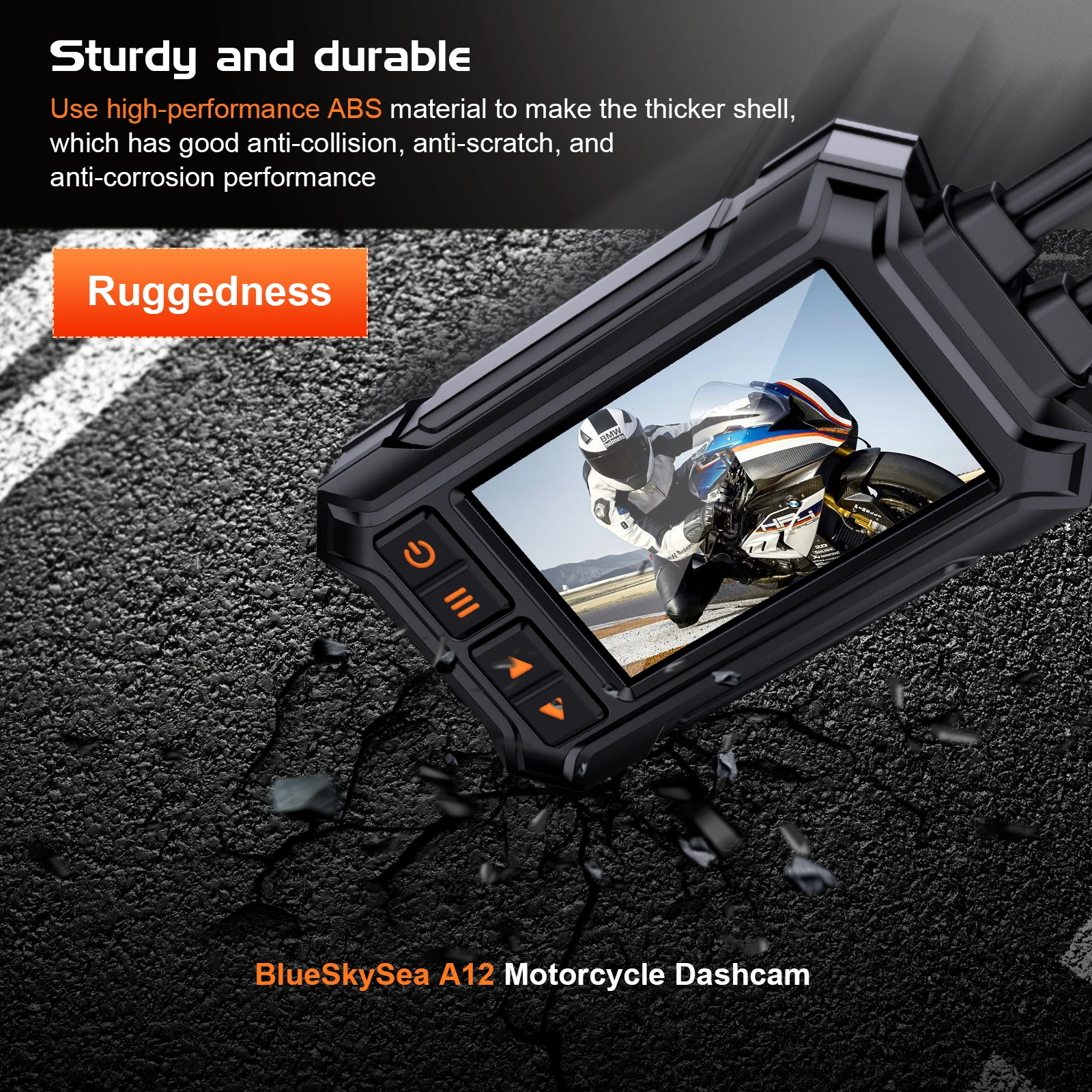 2K 4K Dual Lens Dash Cam with Wifi - Perfect for Cars & Motorcycles