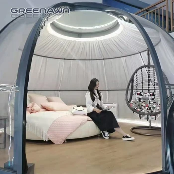 Intelligent Outdoor Rotating Star Prefab Room Waterproof Pvc Domes ...