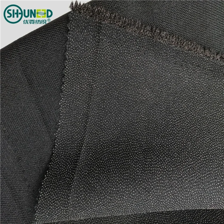 High Quality 100% Polyester 120gsm Woven Fusible Twill Interlining for ...