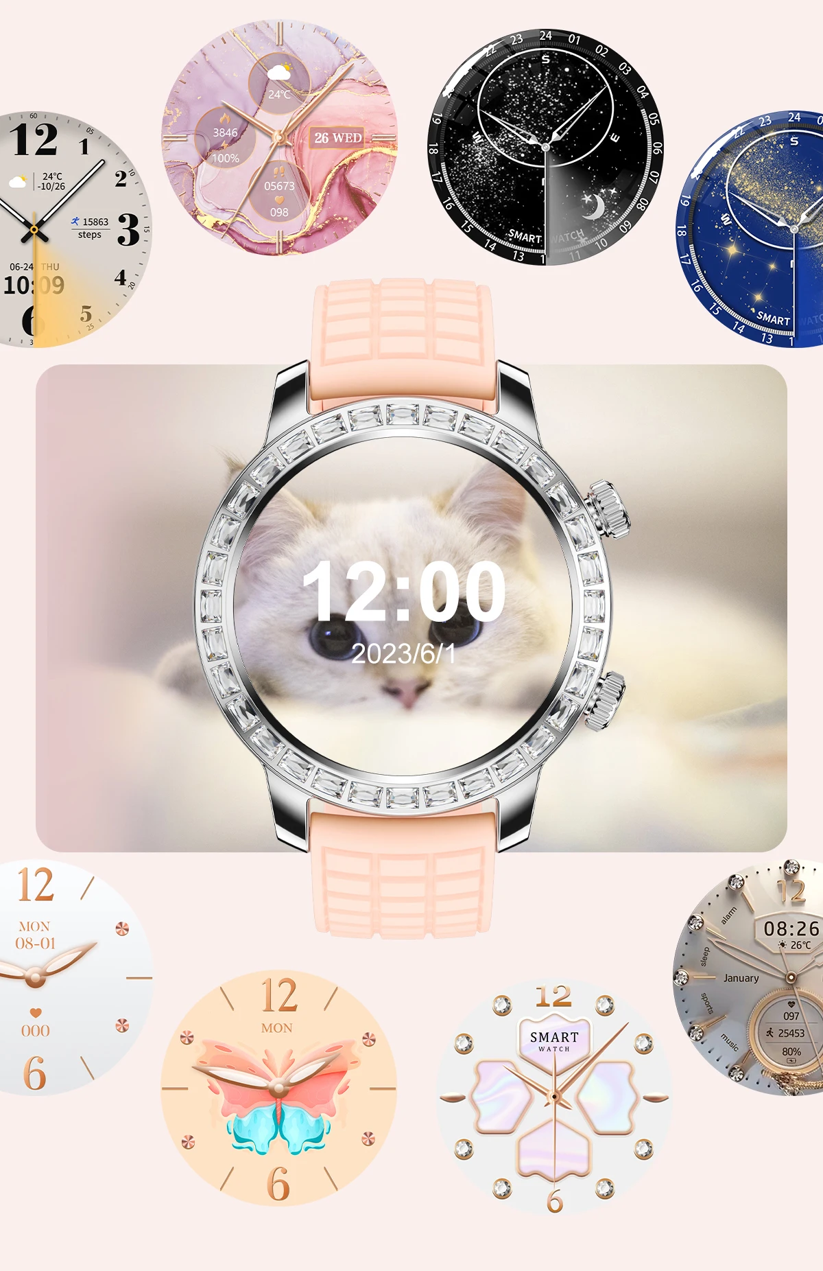 Custom App Logo Cheap Smartwatch D18 1.28 Screen Bt Call Smartwatch ...